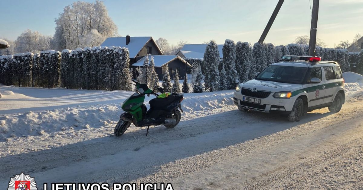 Per spiginantį šaltį ir girtas - mopedu - Respublika.lt - Naujienų ir ...